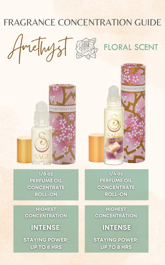 Amethyst Perfume Sample | Light Floral | The Sage Lifestyle