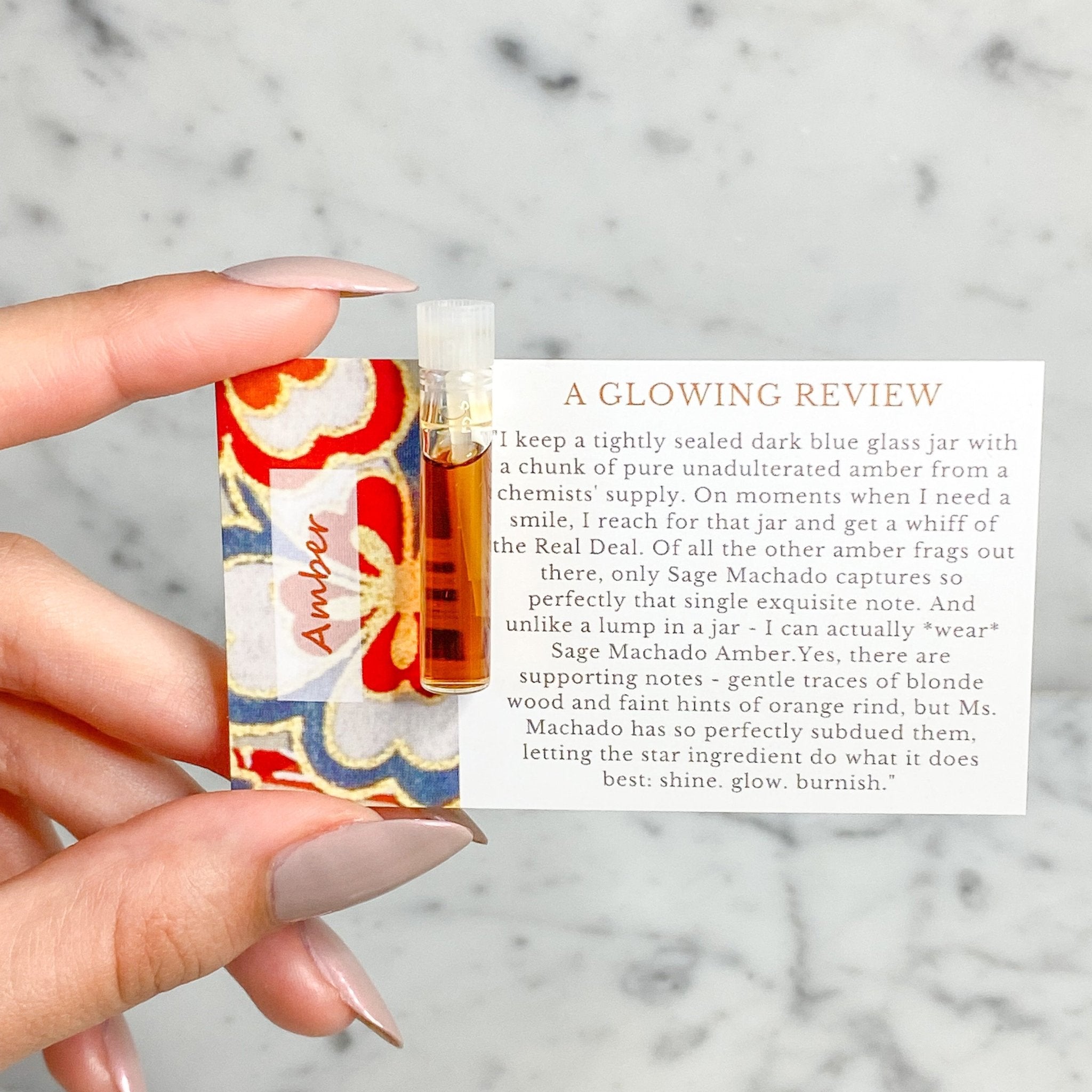 Amber Perfume Sample | Earthy | The Sage Lifestyle