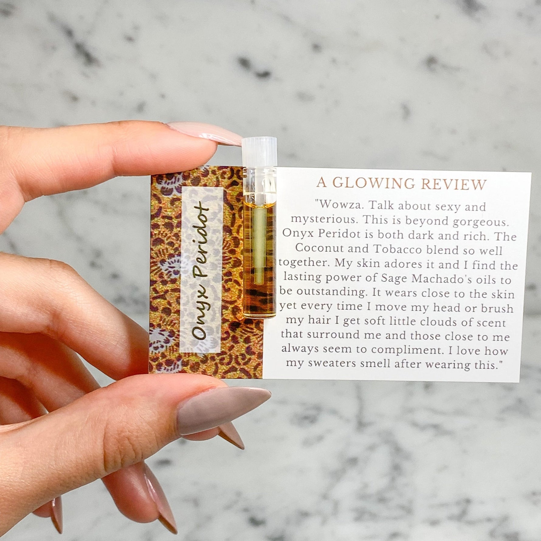 Onyx & Peridot Perfume Sample | Earthy |The Sage Lifestyle